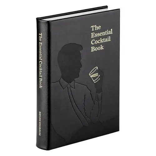 GRAPHIC IMAGE The Essentail Cocktail Book Leather Coffee Table Book
