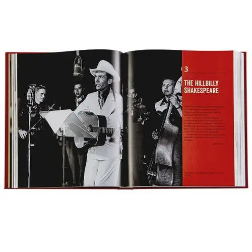 GRAPHIC IMAGE Country Music Leather Coffee Table Book