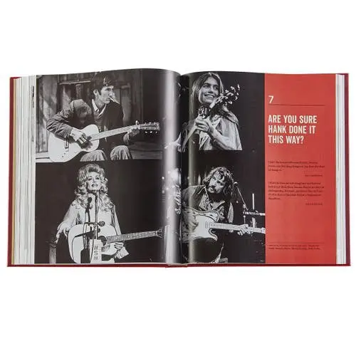 GRAPHIC IMAGE Country Music Leather Coffee Table Book