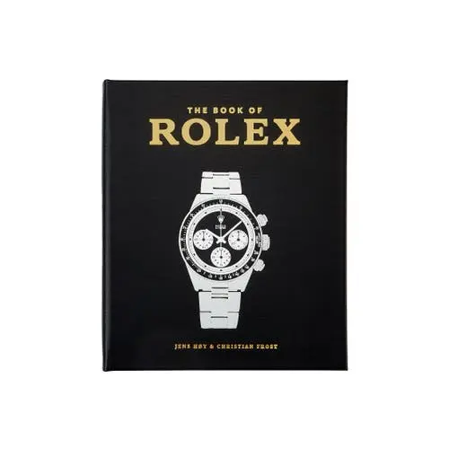 GRAPHIC IMAGE The Book Of Rolex Leather Coffee Table Book - Black