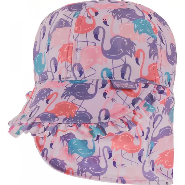 UV SKINZ Upf 50+ Swim Flap Hat - Fancy Flamingos
