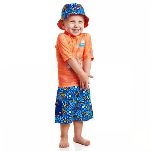 UV SKINZ 3-piece Swim Set - Orange Fish