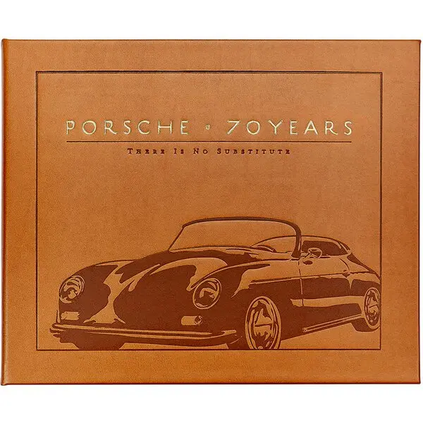 GRAPHIC IMAGE Porsche 70 Years There Is No Substitute Leather Coffee Table Book - Beige