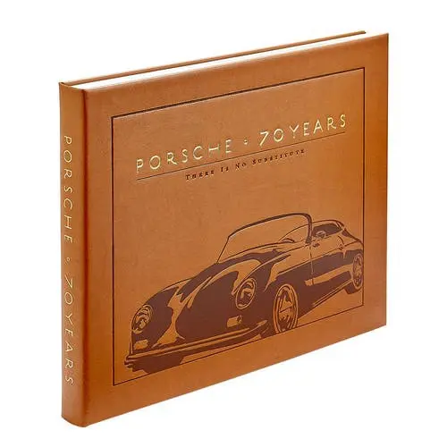 GRAPHIC IMAGE Porsche 70 Years There Is No Substitute Leather Coffee Table Book