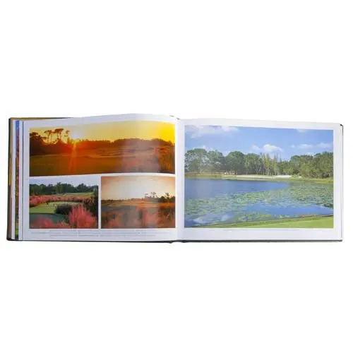 GRAPHIC IMAGE Golf Courses Leather Coffee Table Book