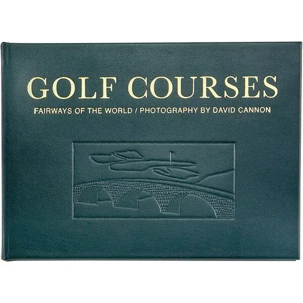 GRAPHIC IMAGE Golf Courses Leather Coffee Table Book - Green