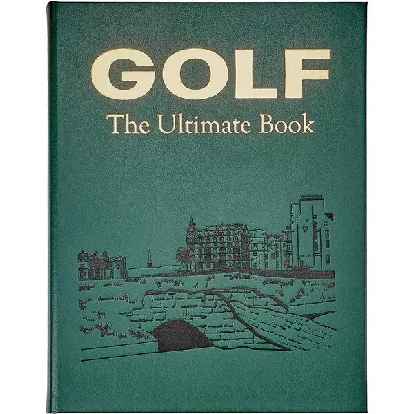 GRAPHIC IMAGE Golf The Ultimate Book Leather Coffee Table Book - Green
