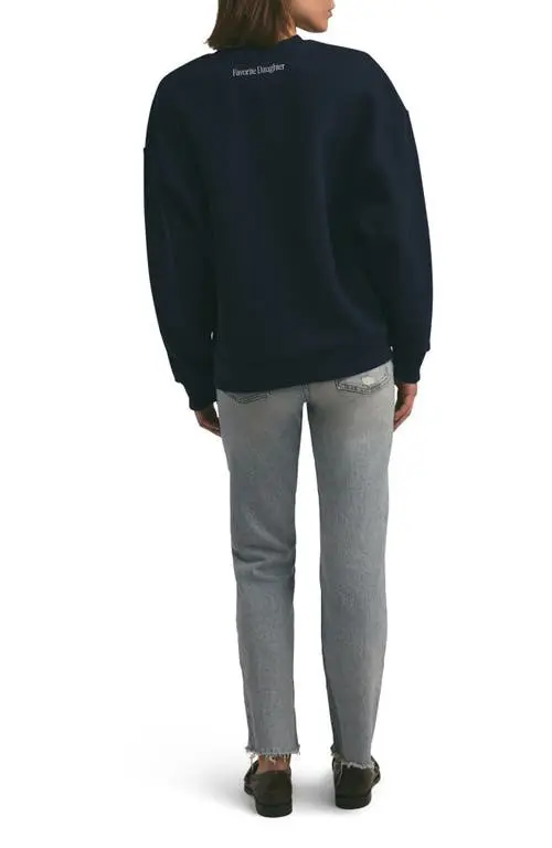 FAVORITE DAUGHTER Favorite Grandma Graphic Sweatshirt - Navy