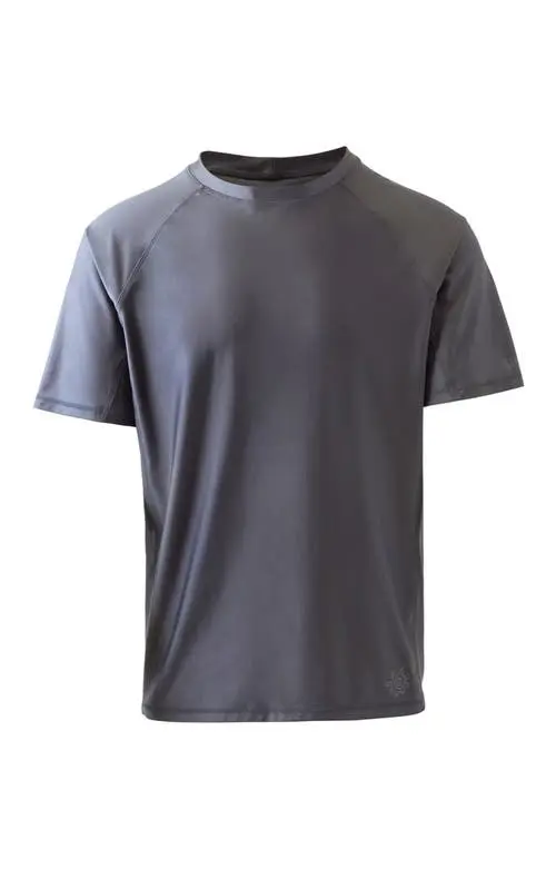 UV SKINZ Short Sleeve Crew Sun & Swim Shirt - Charcoal