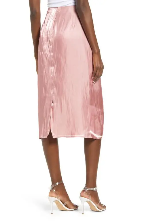Endless Rose Metallic Draped Skirt