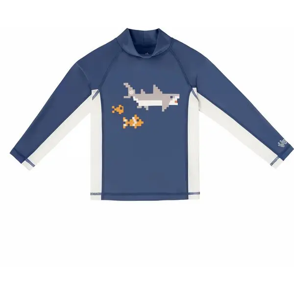 UV SKINZ Long Sleeve Adventure Sun & Swim Shirt - Shark-cade Game