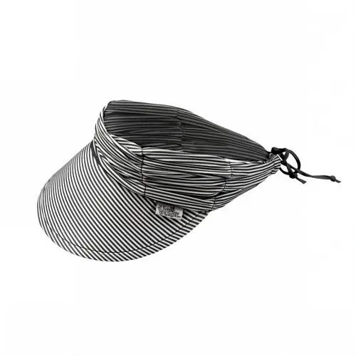 UV SKINZ Swim Visor - Black Stripes