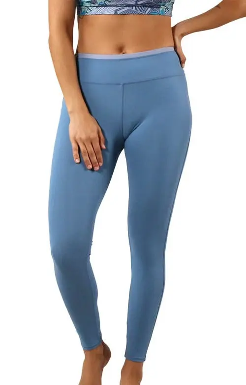 UV SKINZ Active Sport Swim Leggings - Baltic
