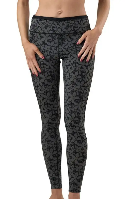 UV SKINZ Active Sport Swim Leggings - Black Shadow