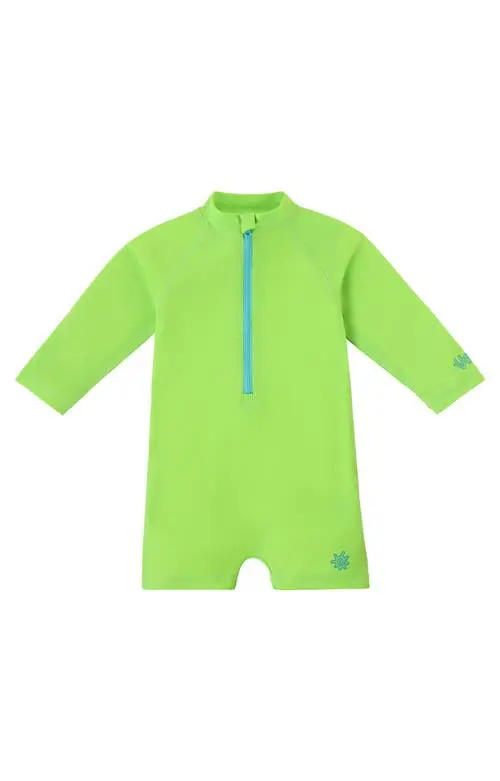 UV SKINZ Long Sleeve Swim Romper - Neon Pups