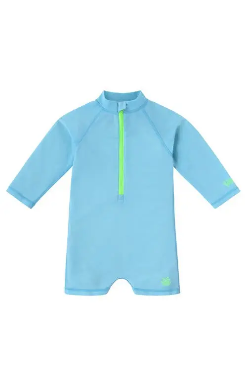 UV SKINZ Long Sleeve Swim Romper - Neon Sea Life