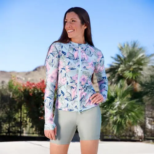 UV SKINZ Active Swim Shorts - Lily Pad