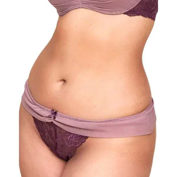 ADORE ME Clairabella Thong Panties - Dark Purple