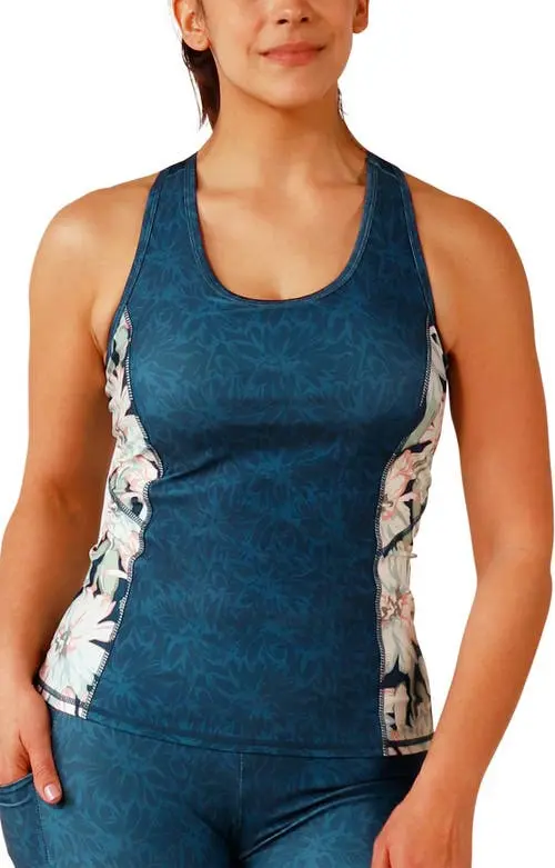 UV SKINZ Racerback Swim Tank - Midnight Garden