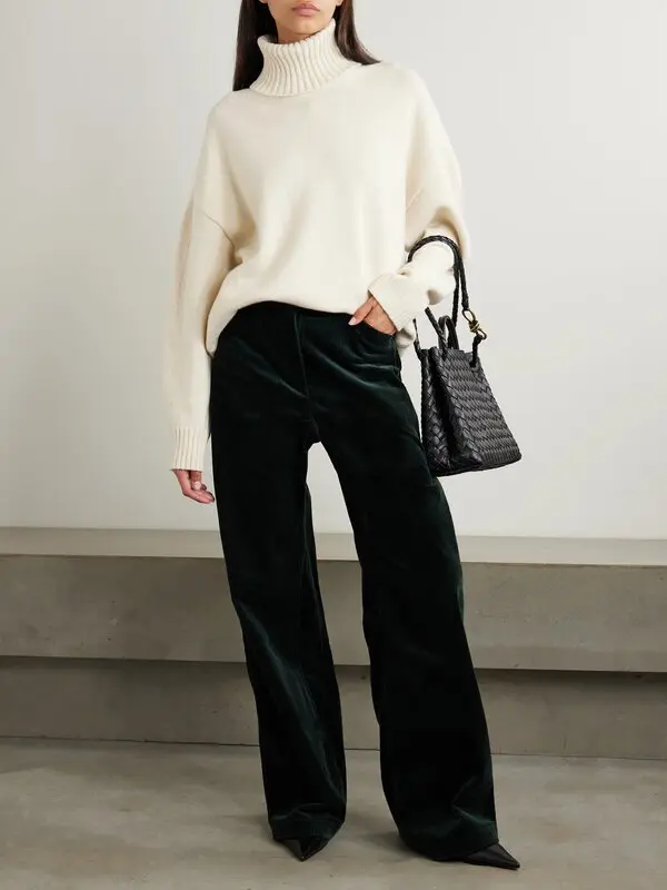 Another Tomorrow Recycled Cashmere And Wool-blend Turtleneck Sweater