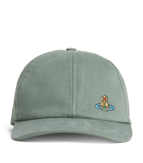 VIVIENNE WESTWOOD Cotton Orb Baseball Cap - Green