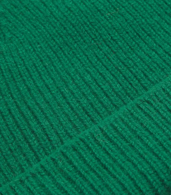 LE BONNET Classic Ribbed Beanie - Green