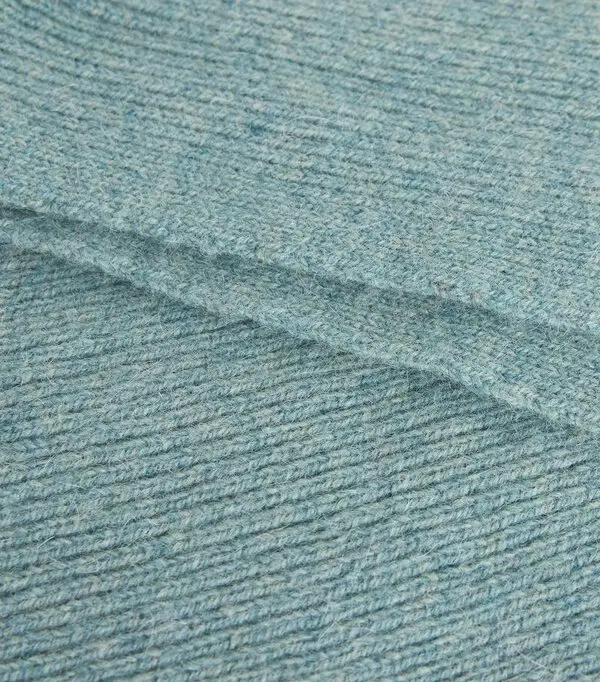 LE BONNET Lambswool Classic Scarf - Green