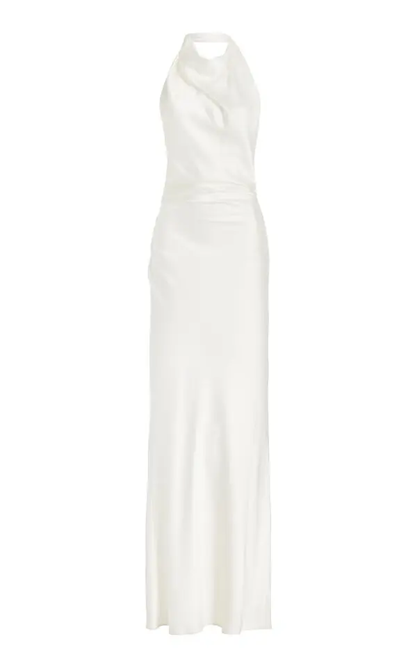 Simkhai Reannon Draped Gown - Ivory