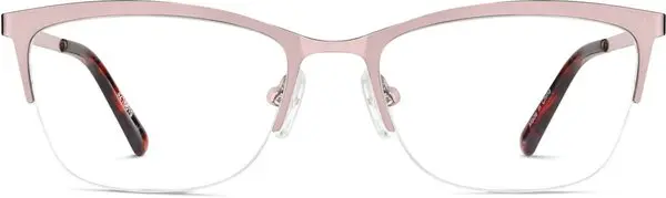 Zenni Retro Rectangle Half Rim Eyeglasses