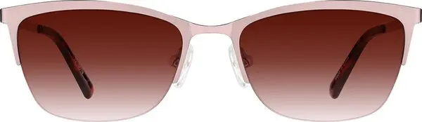 Zenni Retro Rectangle Half Rim Eyeglasses