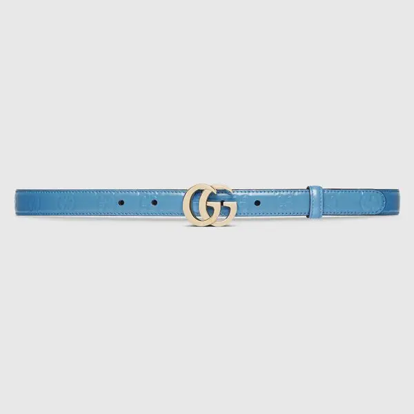 Gucci Gg Milano Thin Belt Leather