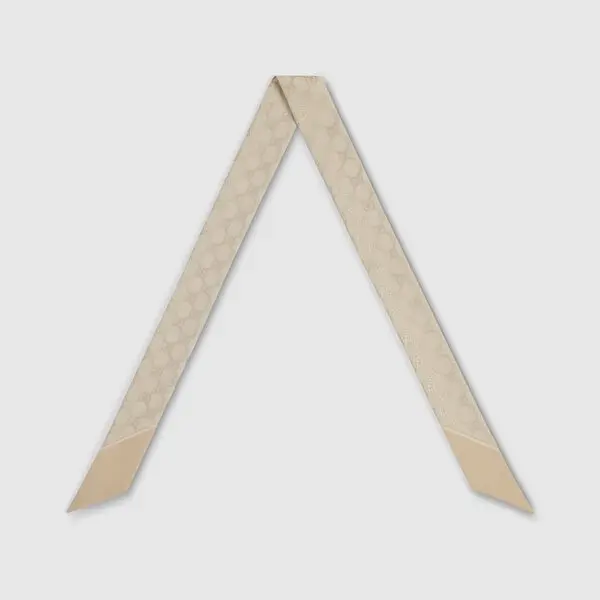 Gucci Printed Silk Ribbon - Neutral