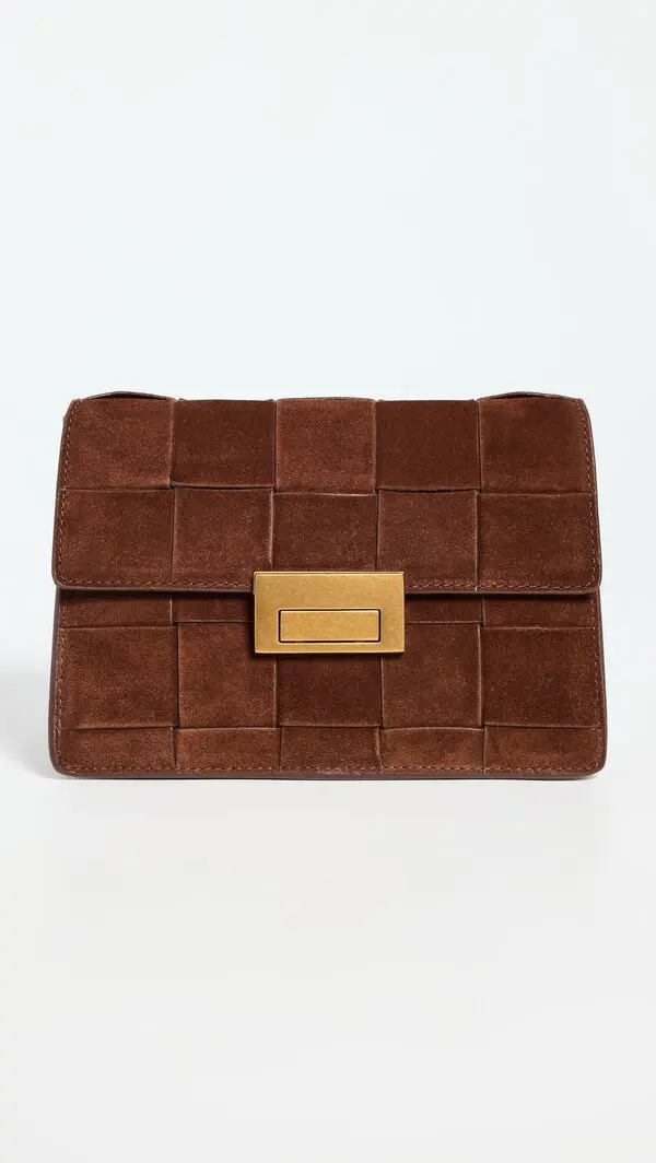 LOEFFLER RANDALL Delphine Leather Clutch - Espresso