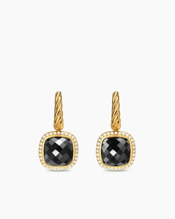 David Yurman Albion Drop Earrings - Black Onyx