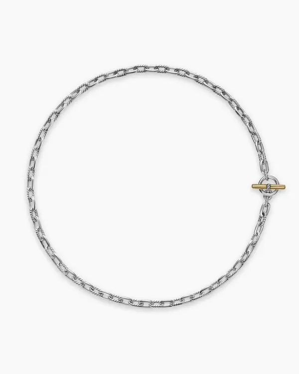David Yurman Dy Madison® Toggle Chain Necklace - Sterling Silver/18k Yellow Gold