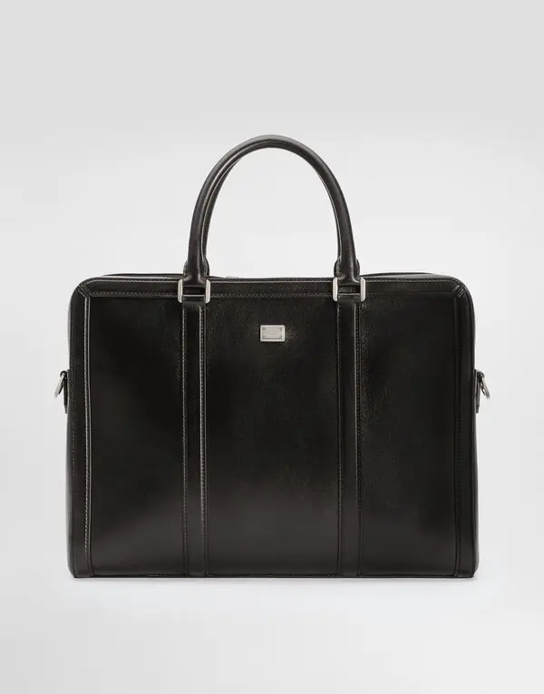 Dolce & Gabbana Calfskin Briefcase - Black
