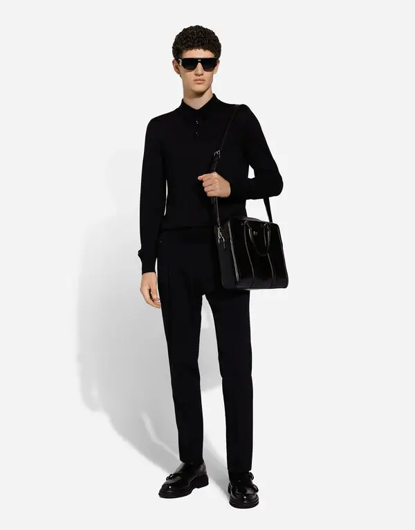 Dolce & Gabbana Calfskin Briefcase - Black