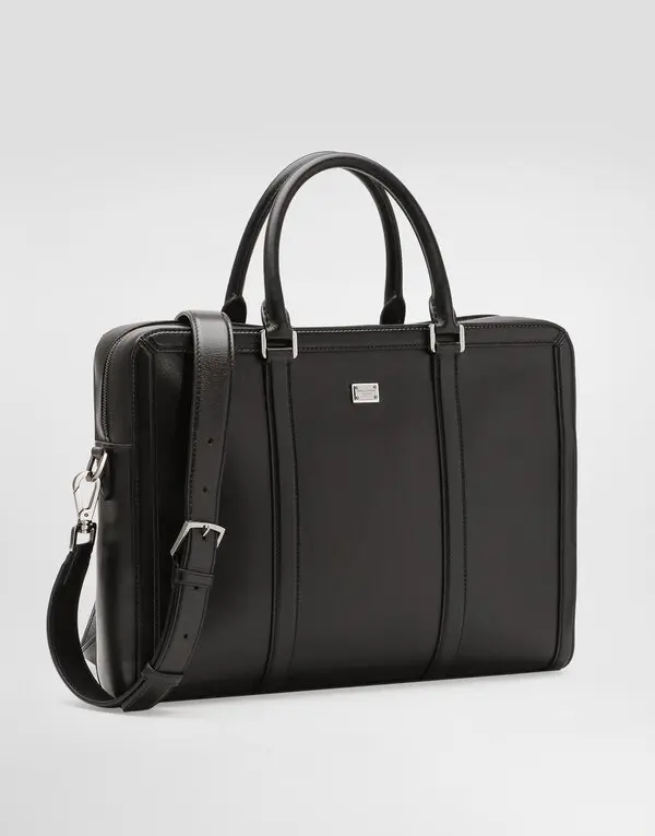 Dolce & Gabbana Calfskin Briefcase - Black