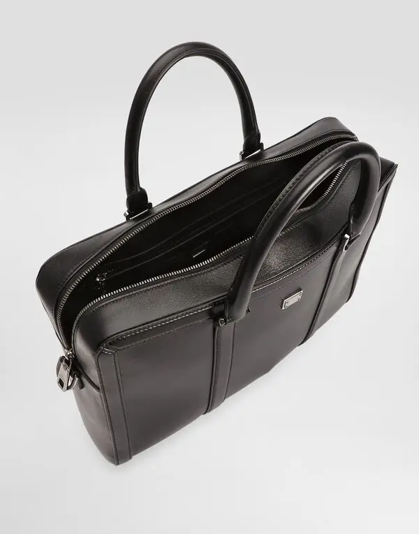 Dolce & Gabbana Calfskin Briefcase - Black