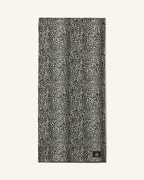 Perfect Moment Wool Jacquard Leopard Scarf - Snow-leopard