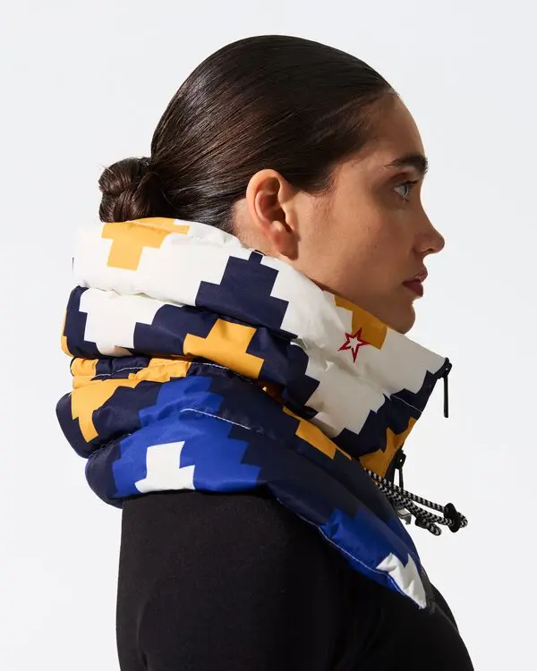 Perfect Moment Chevron Down Neck Warmer