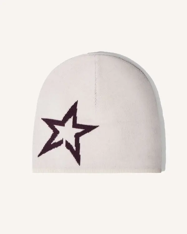 Perfect Moment Logo Star Beanie - White