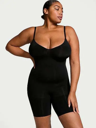 Victoria's Secret Shapewear Victoria Seamlessshaping™ Mid-thigh Bodysuit - Black