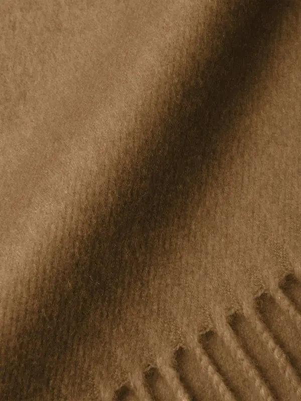 Prada Silk And Cashmere Scarf - Brown