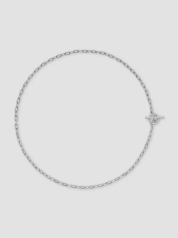 David Yurman Madison Pavé Toggle Chain Necklace In Sterling Silver, 3mm