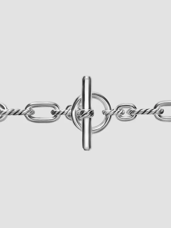David Yurman Dy Madison Toggle Chain Bracelet In Sterling 8.5mm