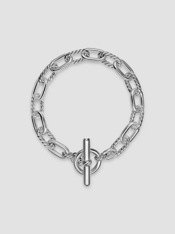 David Yurman Dy Madison Toggle Chain Bracelet In Sterling 8.5mm