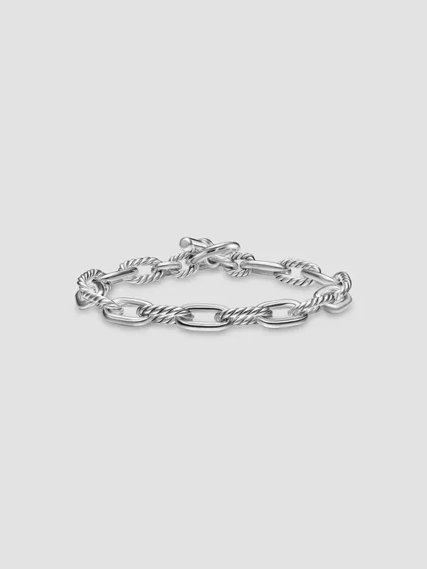 David Yurman Dy Madison Toggle Chain Bracelet In Sterling 8.5mm