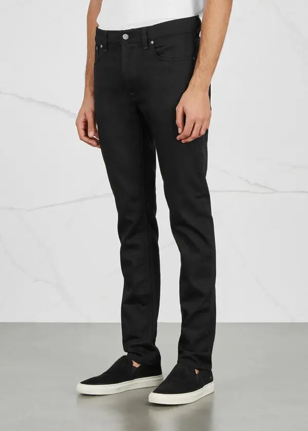 Nudie Jeans Lean Dean Slim-leg Jeans - Black