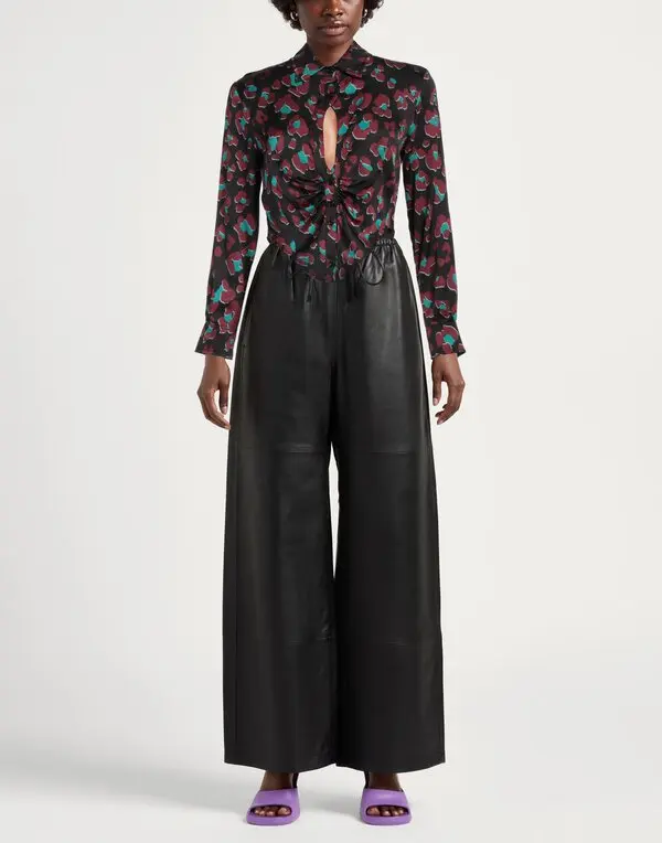 Pinko Leopard Print Satin Shirt